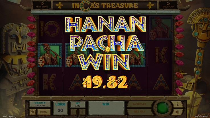 Tom Horn Gaming | Inca's Treasure