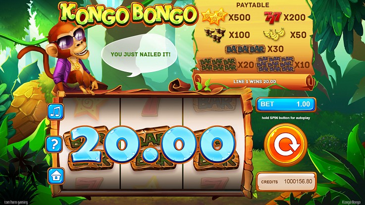 Tom Horn Gaming | Kongo Bongo