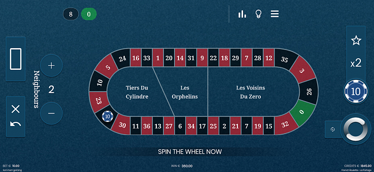 Tom Horn Gaming | French Roulette La Partage