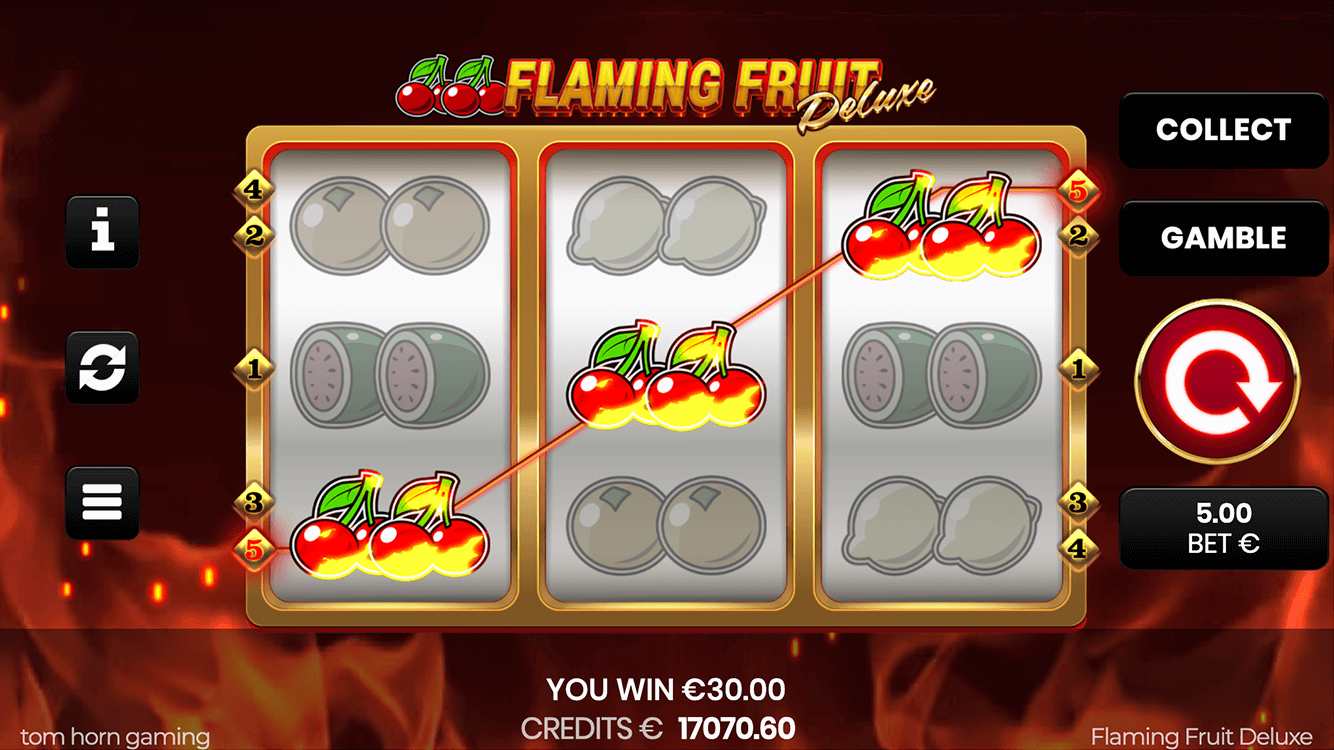 Tom Horn Gaming | Flaming Fruit Deluxe